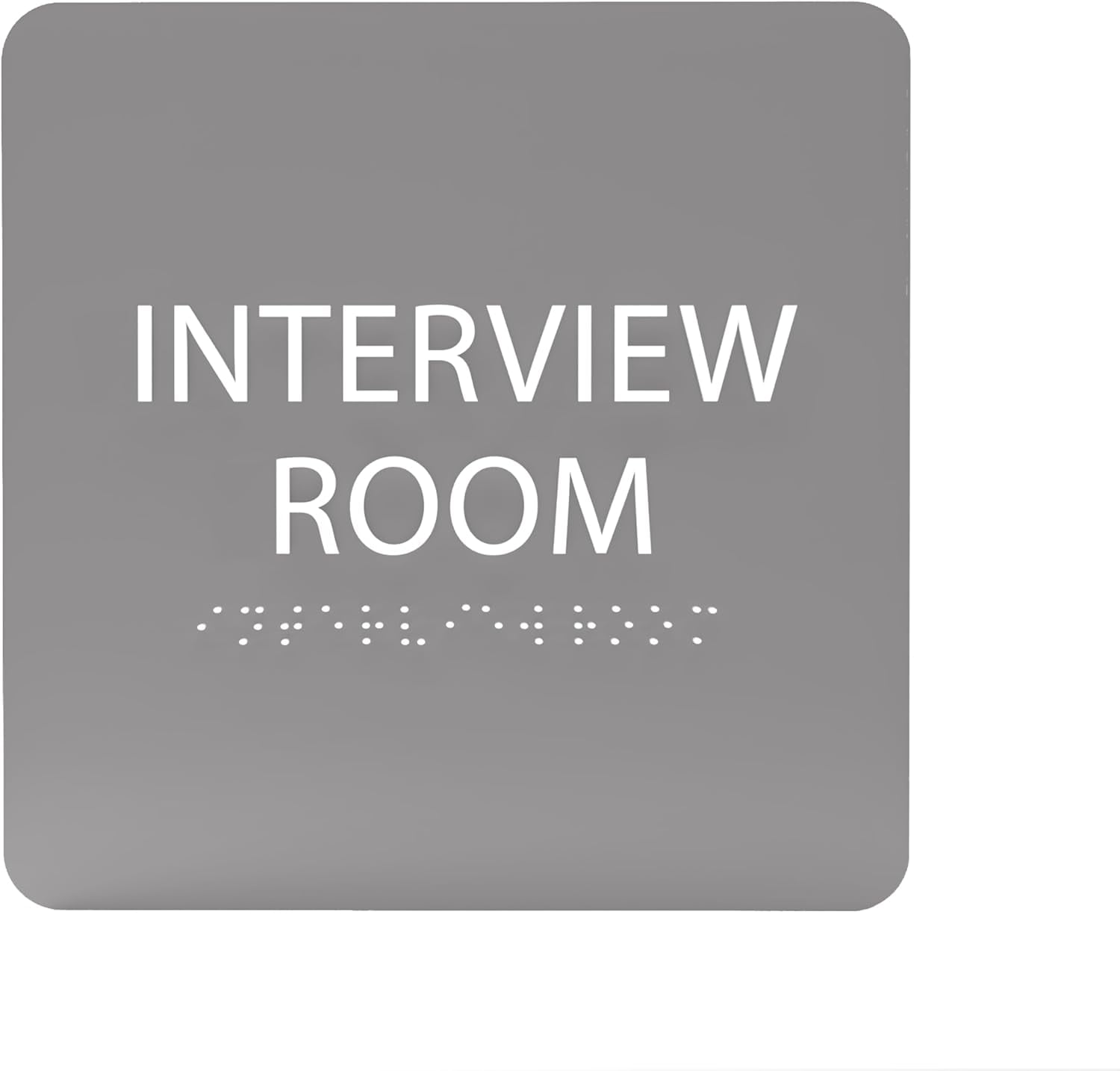 ADA CENTRAL SIGNS - 6" X6" Interview Room Sign - ADA Compliant Tactile ...