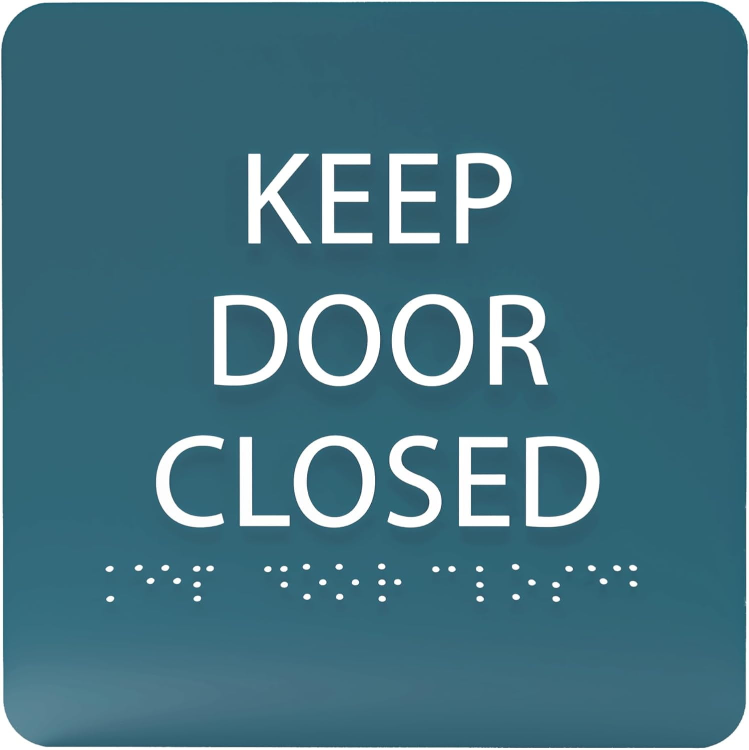 ADA CENTRAL SIGNS - 6" X6" Keep Door Closed Sign - ADA Compliant ...