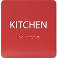 ADA CENTRAL SIGNS - 6" X6" Kitchen Sign - ADA Compliant Tactile ...