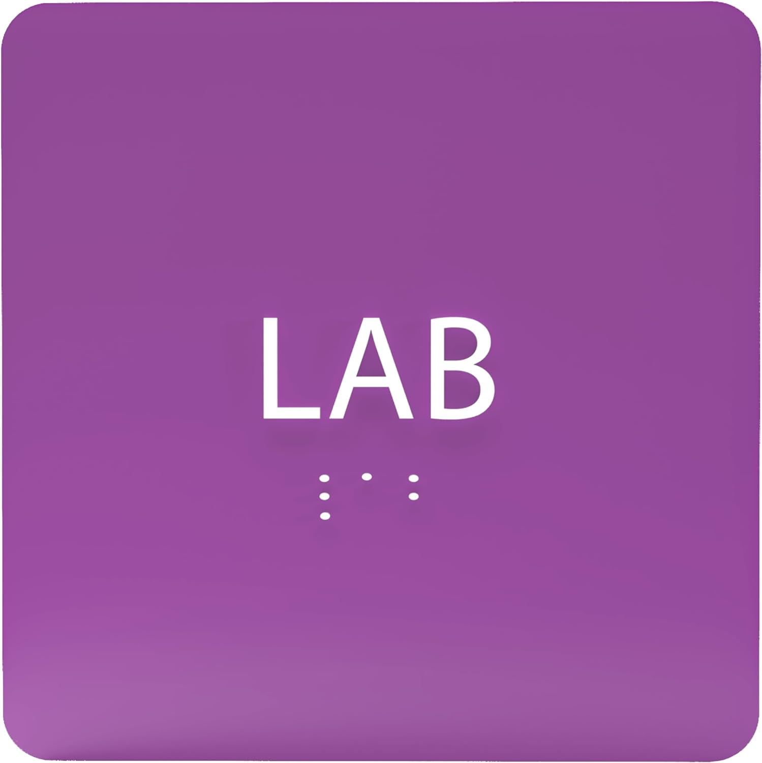 ADA CENTRAL SIGNS - 6" X6" Lab Sign- ADA Compliant Tactile Graphics ...