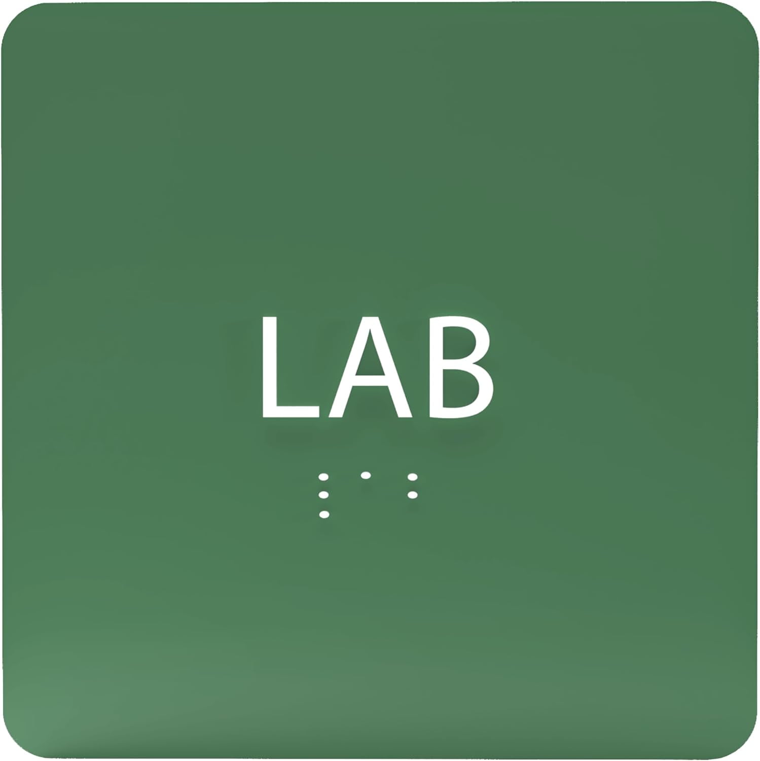 ADA CENTRAL SIGNS - 6" X6" Lab Sign- ADA Compliant Tactile Graphics ...