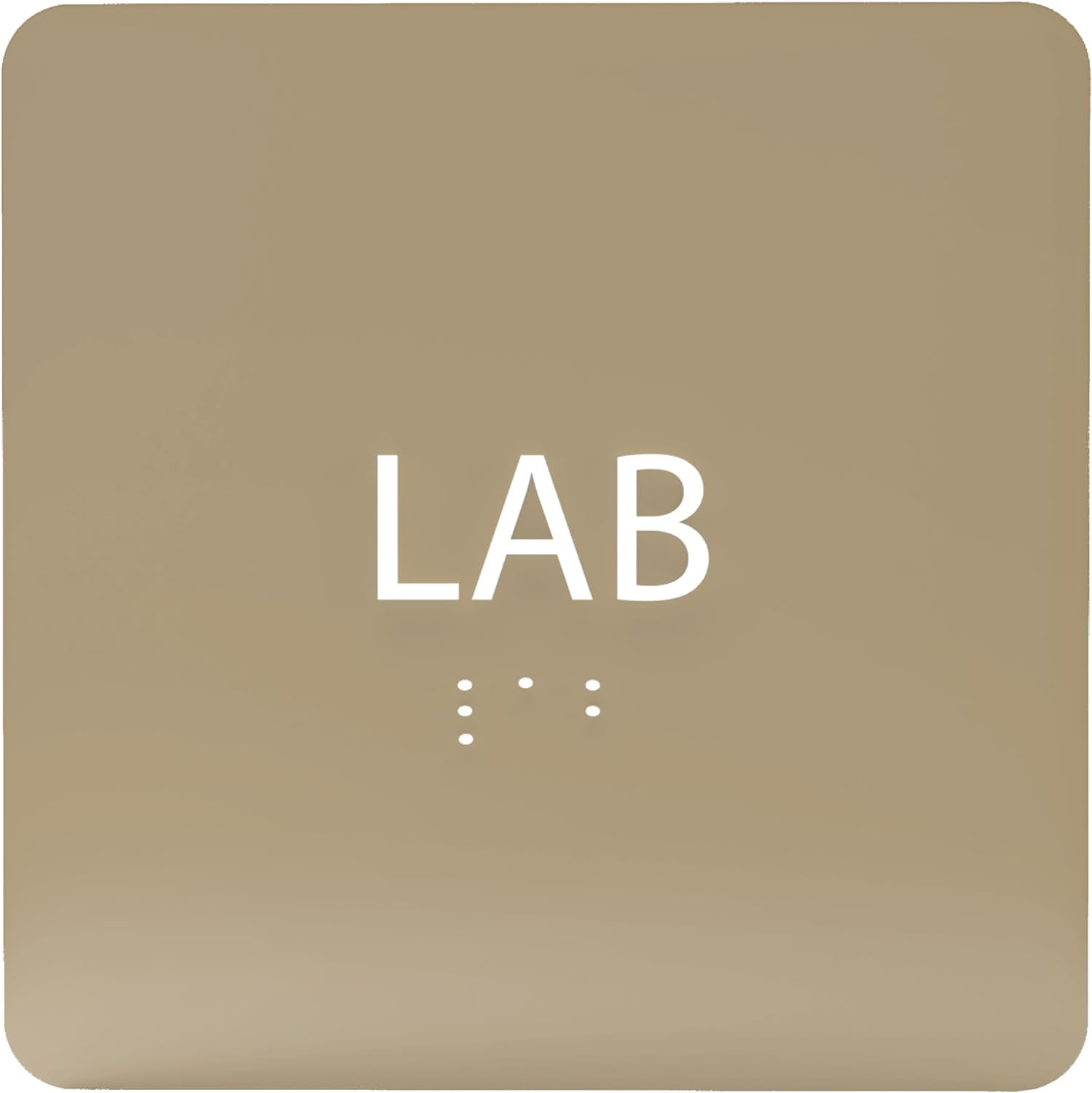ADA CENTRAL SIGNS - 6" X6" Lab Sign- ADA Compliant Tactile Graphics ...