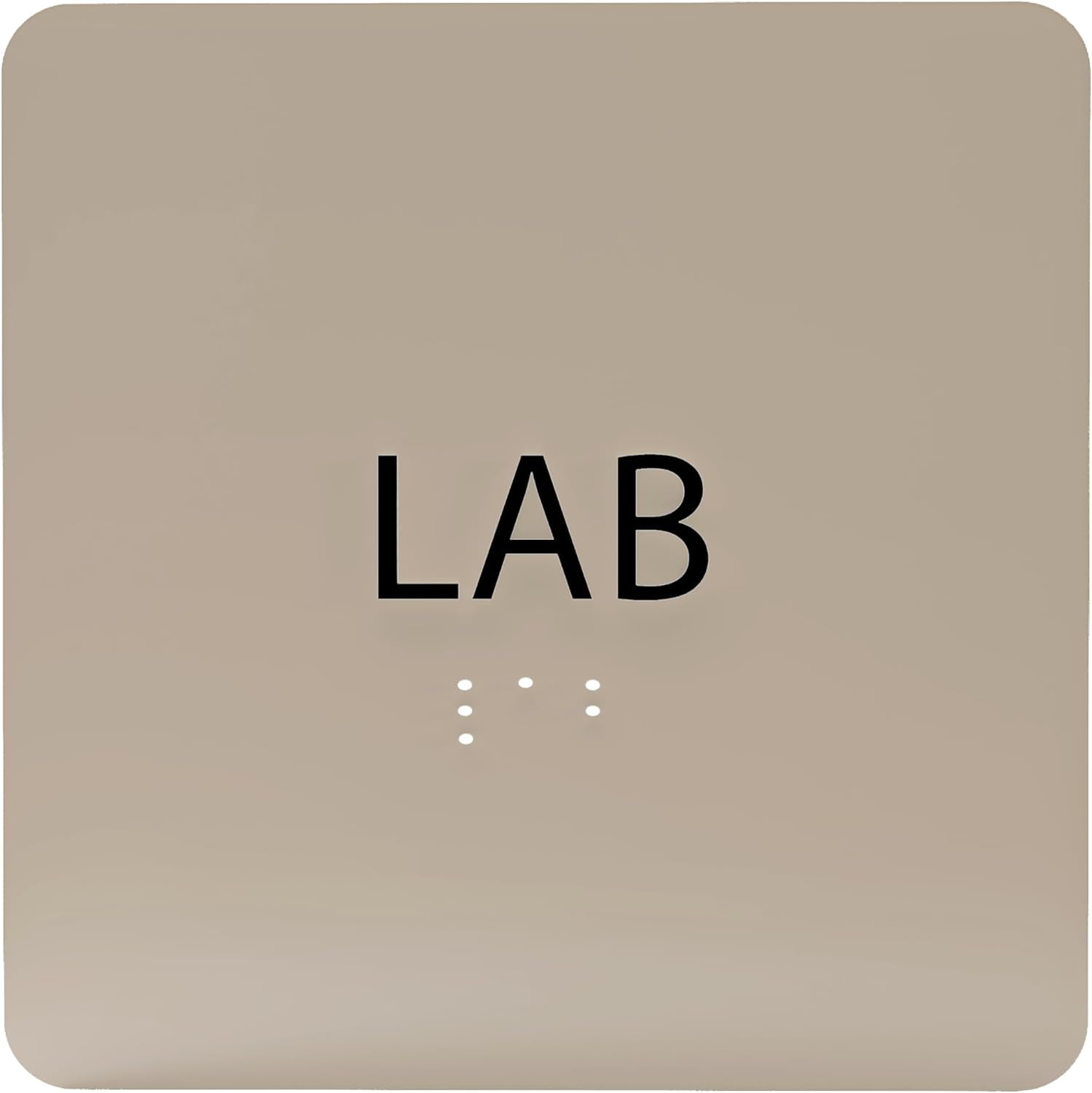 ADA CENTRAL SIGNS - 6" X6" Lab Sign- ADA Compliant Tactile Graphics ...