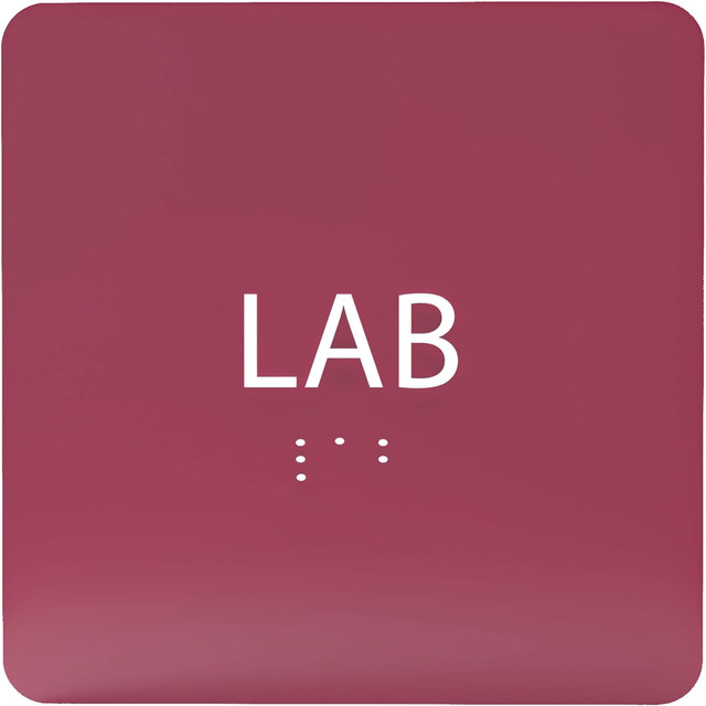 ADA CENTRAL SIGNS - 6" X6" Lab Sign- ADA Compliant Tactile Graphics ...