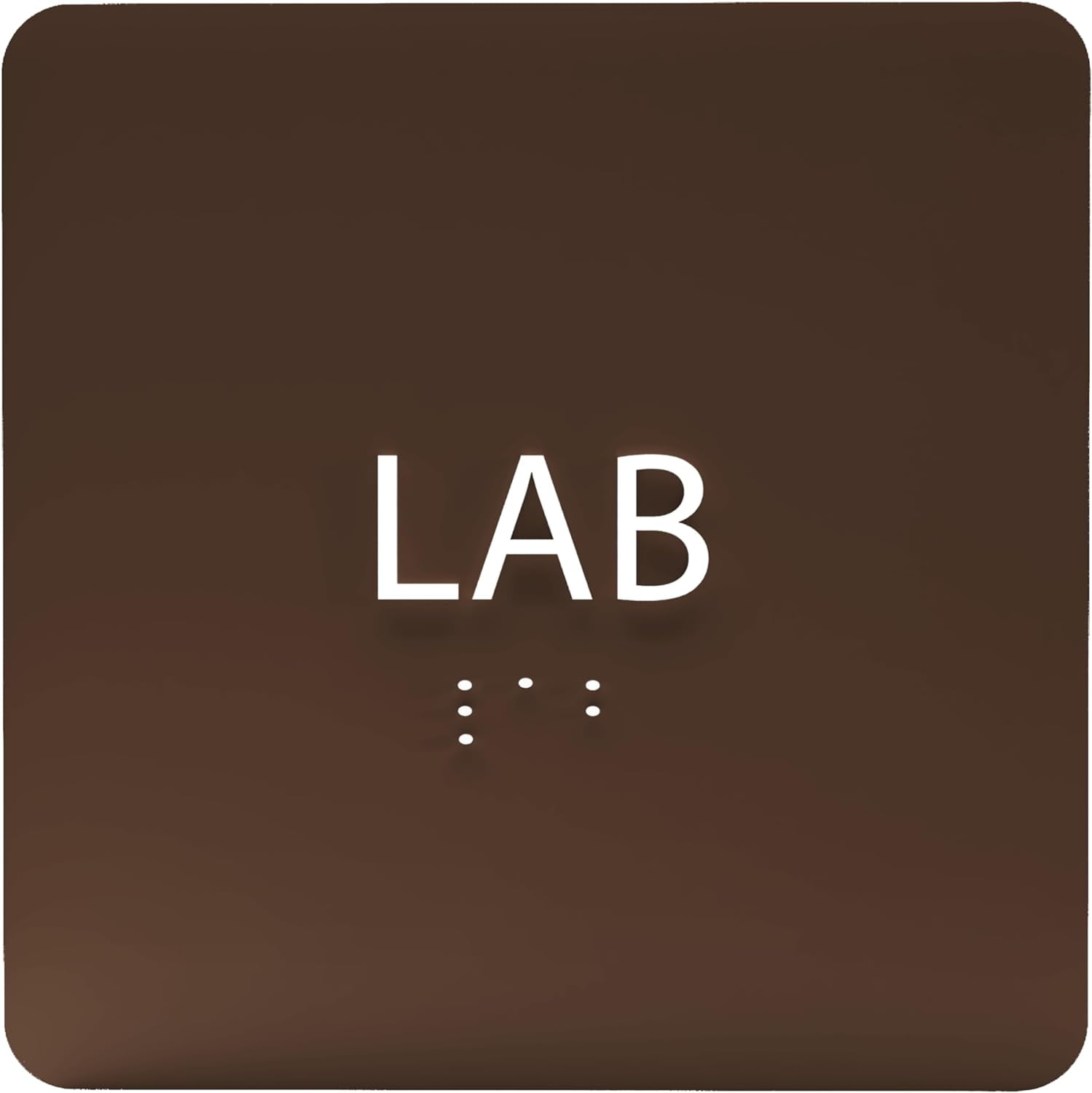 ADA CENTRAL SIGNS - 6" X6" Lab Sign- ADA Compliant Tactile Graphics ...