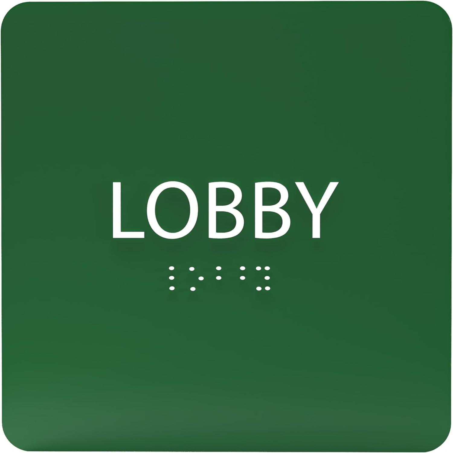 ADA CENTRAL SIGNS - 6" X6" Lobby Sign - ADA Compliant Tactile Graphics ...