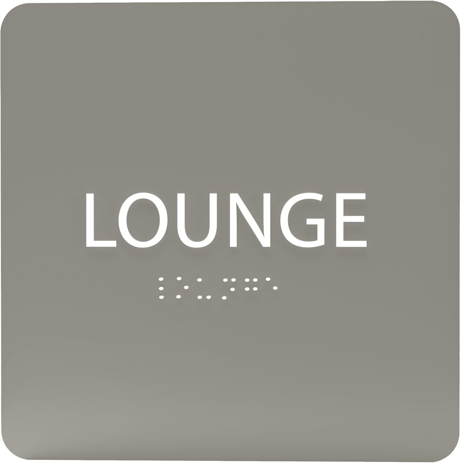 ADA CENTRAL SIGNS - 6" X6" Lounge Sign - ADA Compliant Tactile Graphics ...