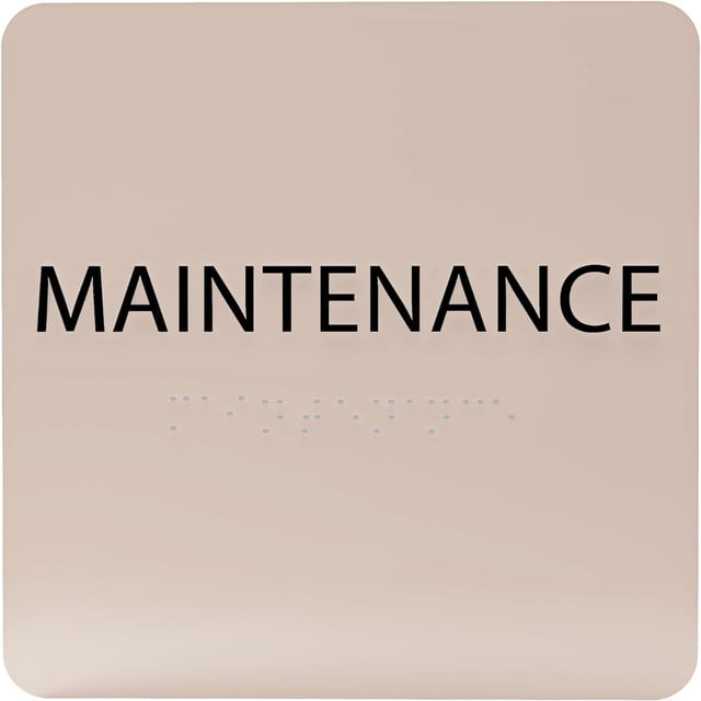 ADA CENTRAL SIGNS - 6" X6" Maintenance Room Sign - ADA Compliant ...