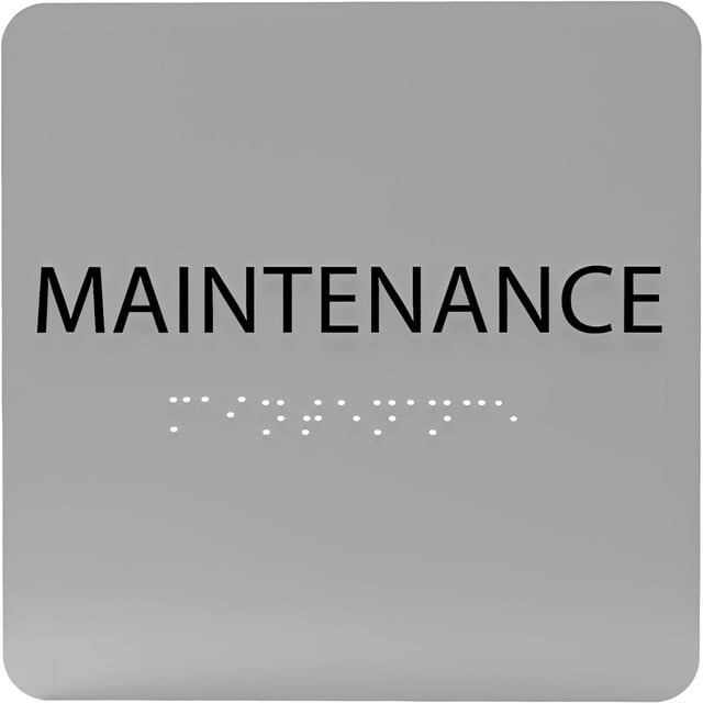 ADA CENTRAL SIGNS - 6" X6" Maintenance Room Sign - ADA Compliant ...