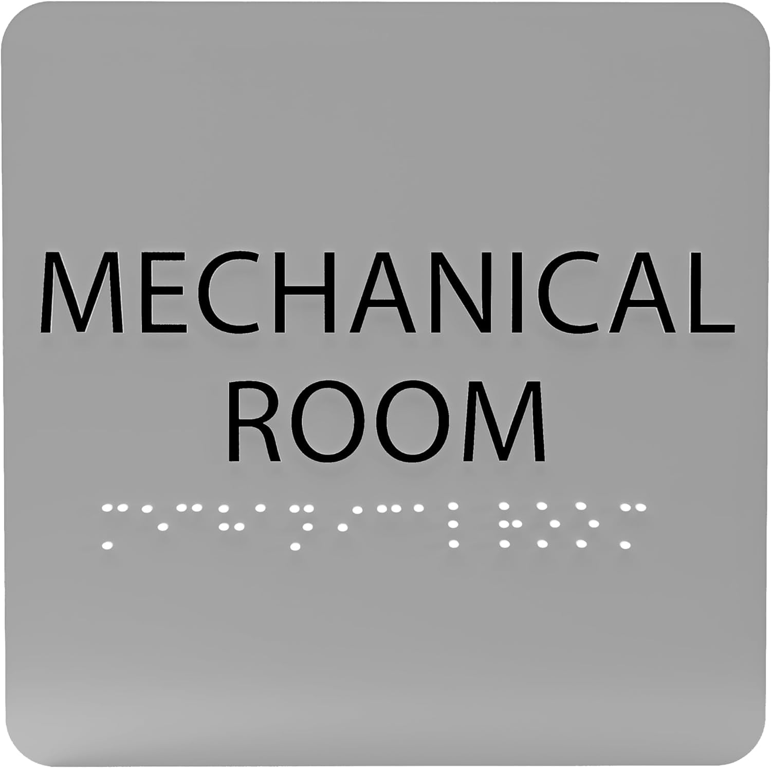 ADA CENTRAL SIGNS - 6" X6" Mechanical Room Sign - ADA Compliant Tactile ...