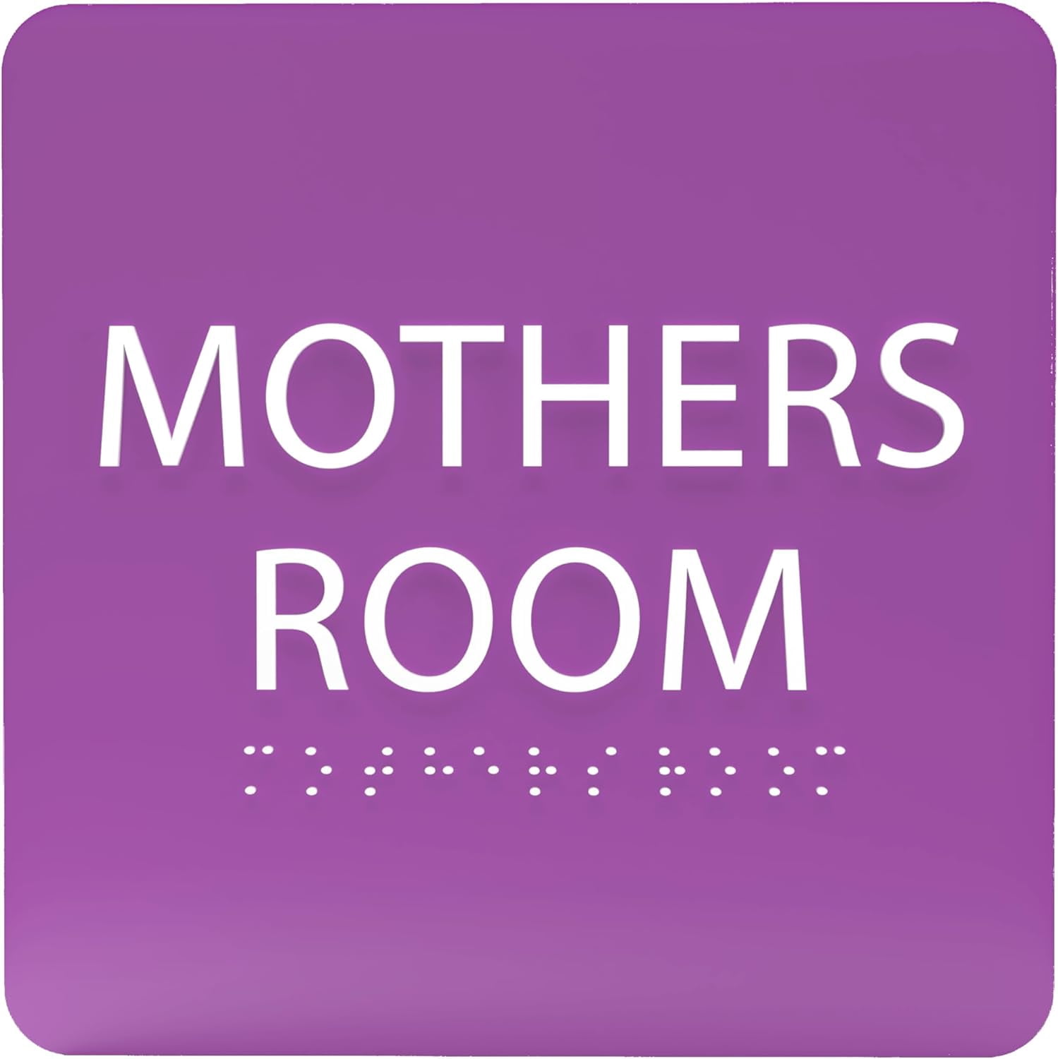 ADA CENTRAL SIGNS - 6" X6" Mothers Room Sign - ADA Compliant Tactile ...