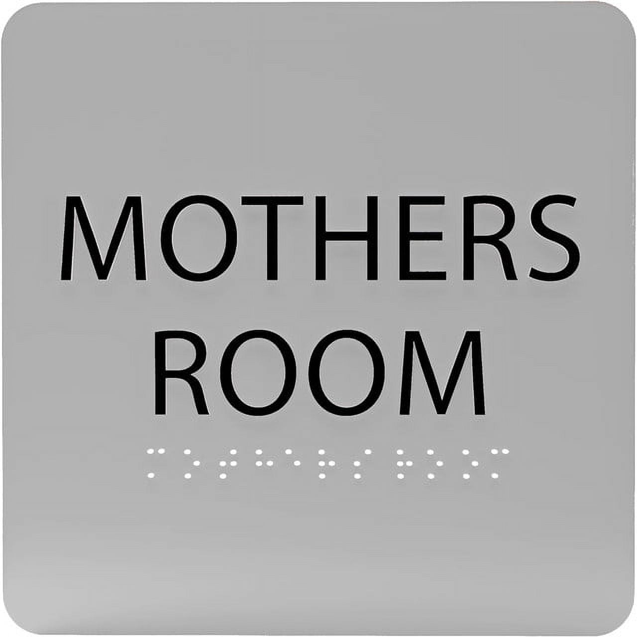 ADA CENTRAL SIGNS - 6" X6" Mothers Room Sign - ADA Compliant Tactile ...