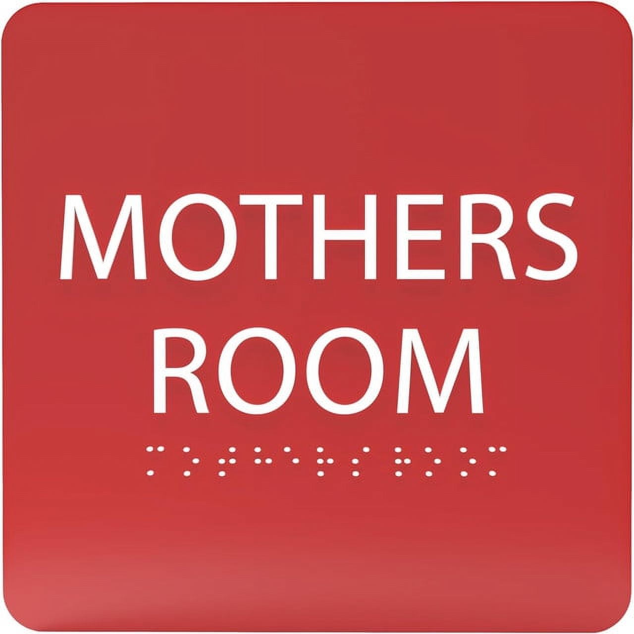 ADA CENTRAL SIGNS - 6" X6" Mothers Room Sign - ADA Compliant Tactile ...