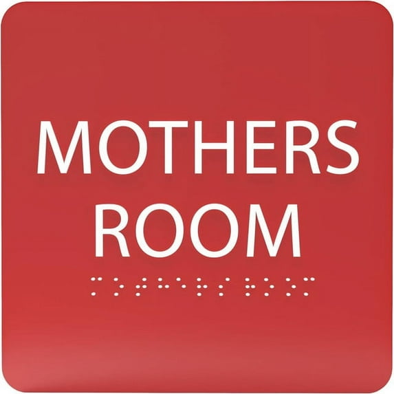 ADA CENTRAL SIGNS - 6" X6" Mothers Room Sign - ADA Compliant Tactile ...