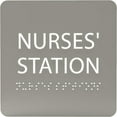 ADA CENTRAL SIGNS - 6" X6" Nurses Station Sign - ADA Compliant Tactile ...
