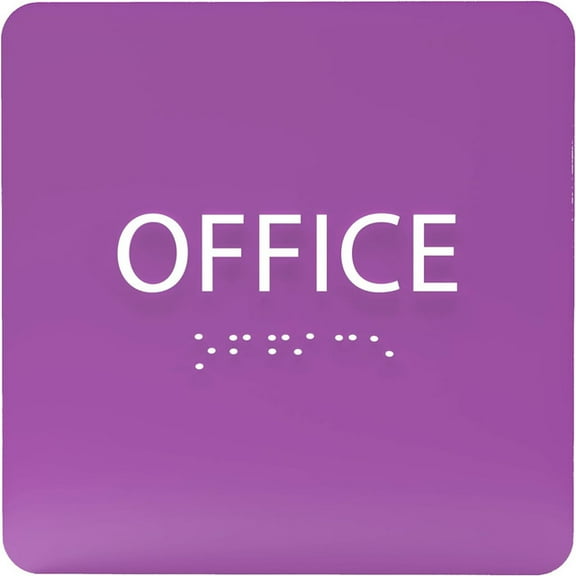 ADA CENTRAL SIGNS - 6" X6" Employees Only Sign - ADA Compliant Tactile ...