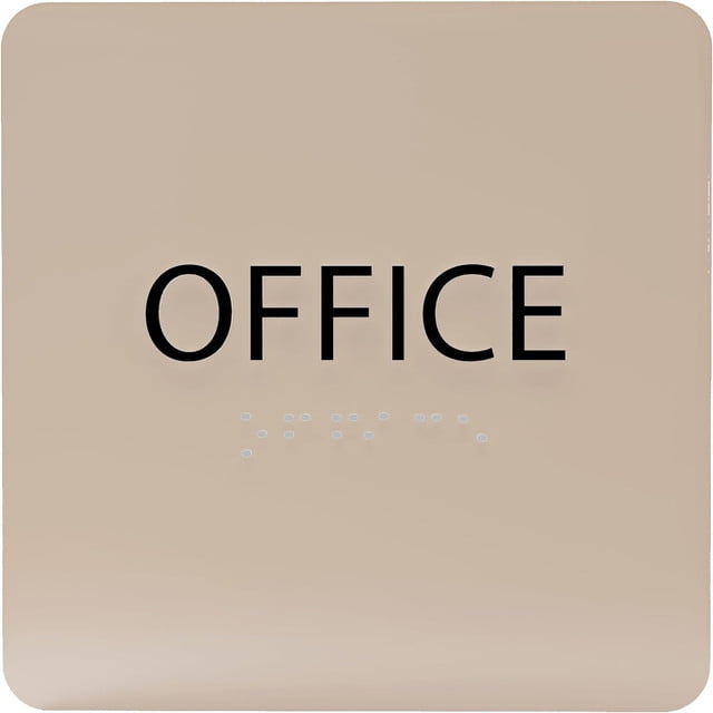 ADA CENTRAL SIGNS - 6" X6" Office Sign - ADA Compliant Tactile Graphics ...