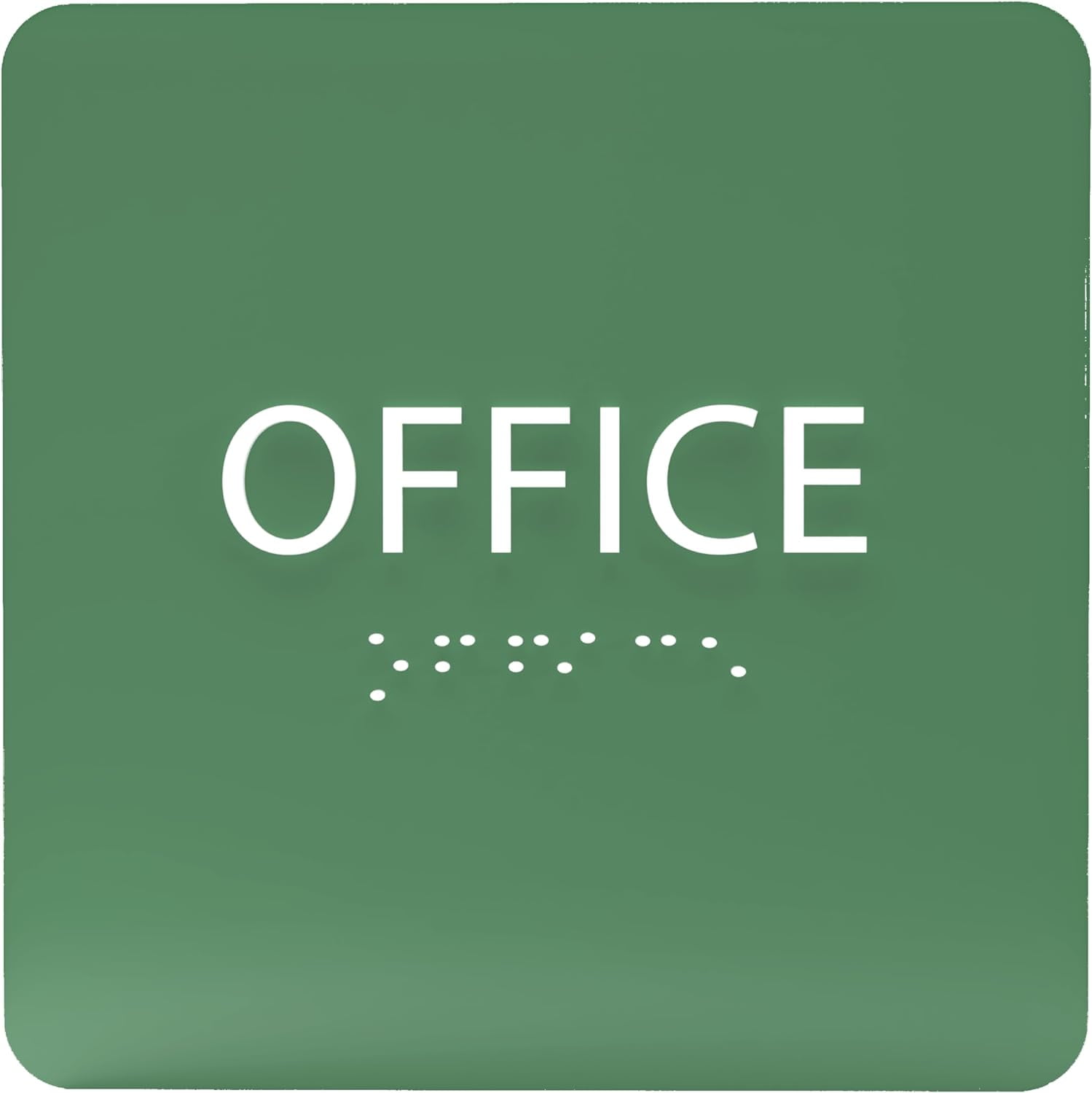 ADA CENTRAL SIGNS - 6" X6" Office Sign - ADA Compliant Tactile Graphics ...