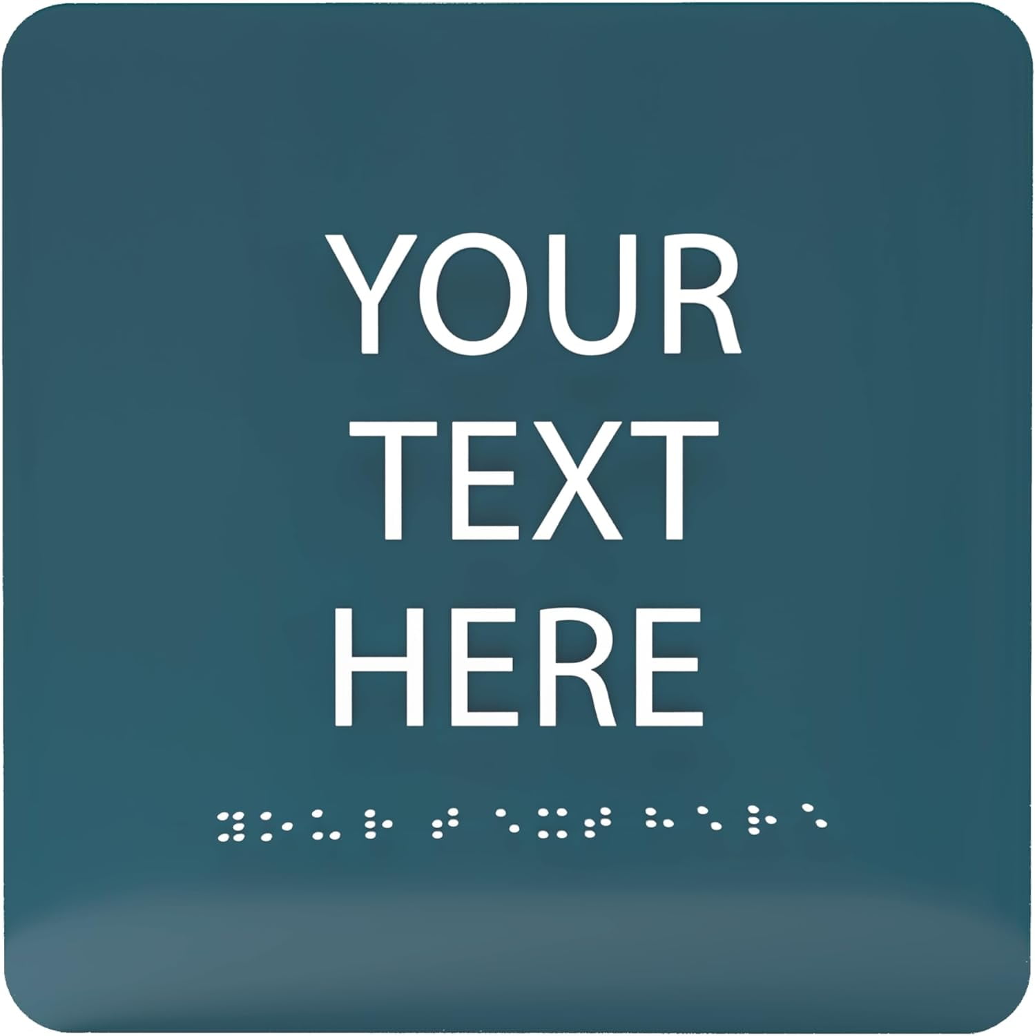 ADA CENTRAL SIGNS - 6" X6" Personalized Custom Sign- Tactile Graphics ...