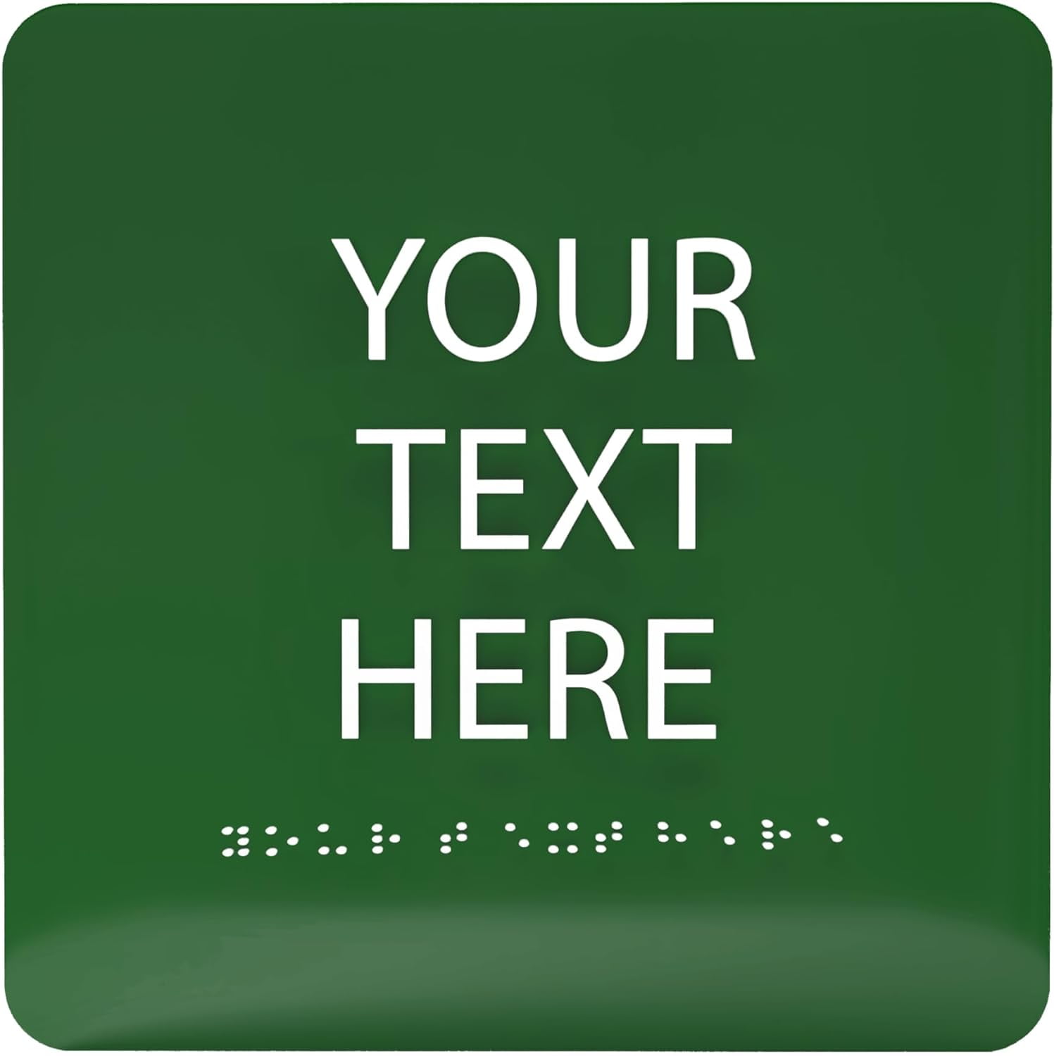 ADA CENTRAL SIGNS - 6" X6" Personalized Custom Sign- Tactile Graphics ...