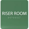 ADA CENTRAL SIGNS - 6" X6" Riser Room Sign - ADA Compliant Tactile ...