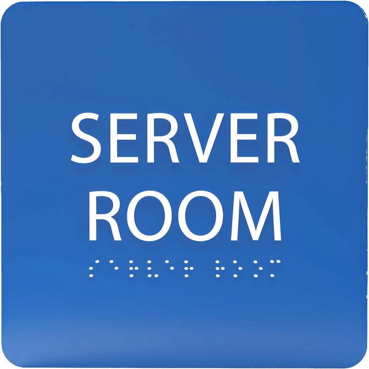 ADA CENTRAL SIGNS - 6" X6" Server Room Sign- ADA Compliant Tactile ...