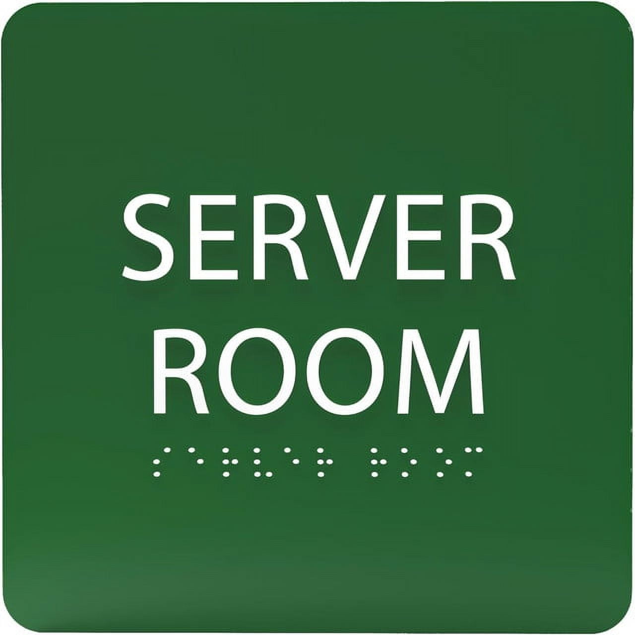 ADA CENTRAL SIGNS - 6" X6" Server Room Sign- ADA Compliant Tactile ...