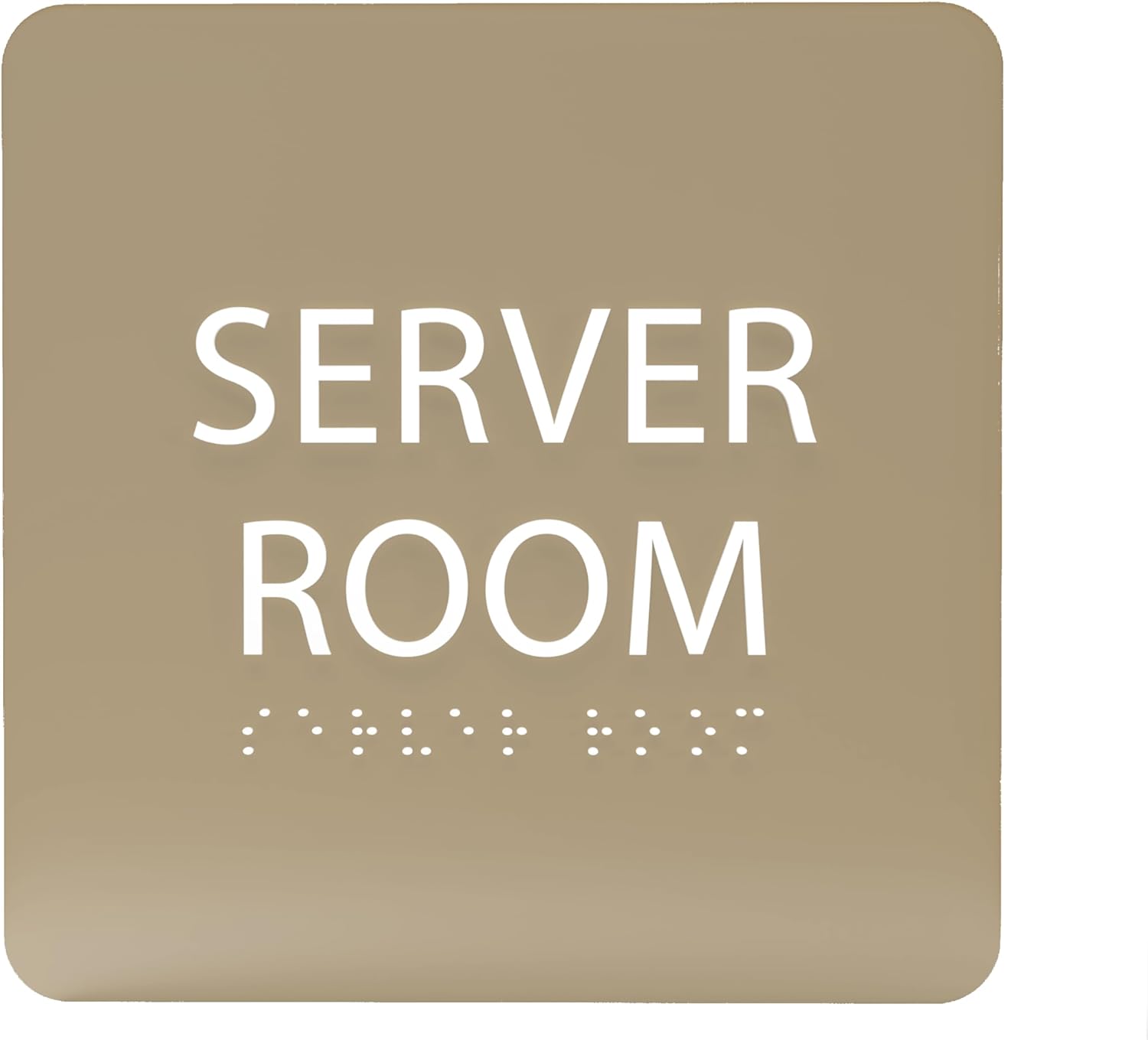 ADA CENTRAL SIGNS - 6" X6" Server Room Sign- ADA Compliant Tactile ...
