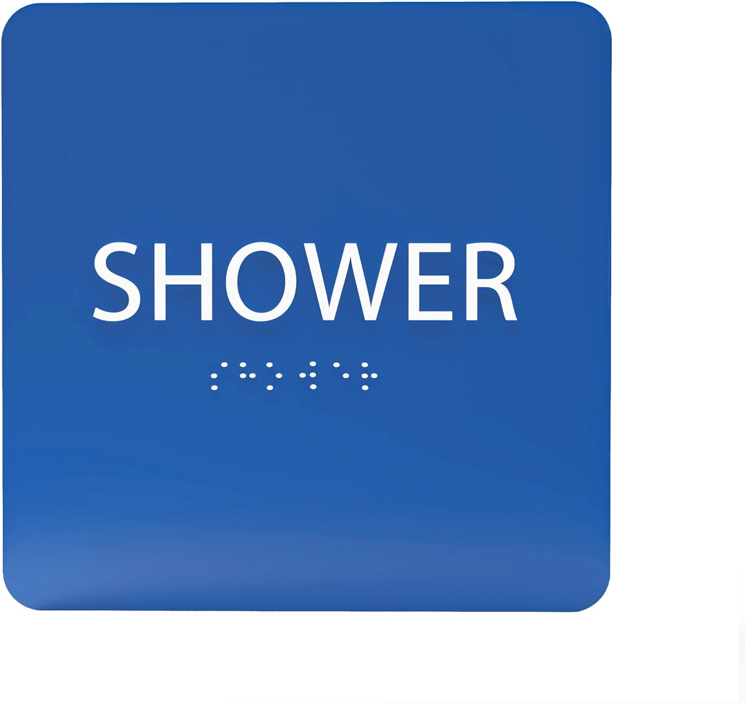 ADA CENTRAL SIGNS - 6" X6" Shower Sign - ADA Compliant Tactile Graphics ...