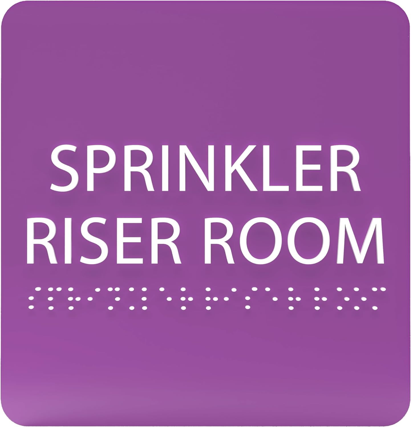 ADA CENTRAL SIGNS - 6" X6" Sprinkler Riser Room Sign - ADA Compliant ...