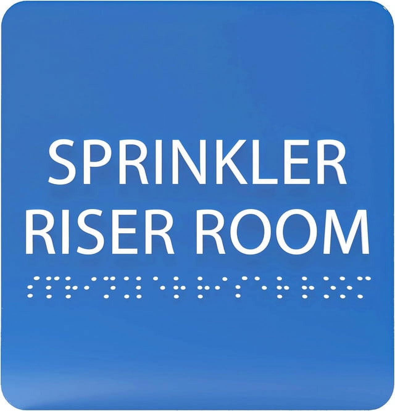 ADA CENTRAL SIGNS - 6" X6" Sprinkler Riser Room Sign - ADA Compliant ...