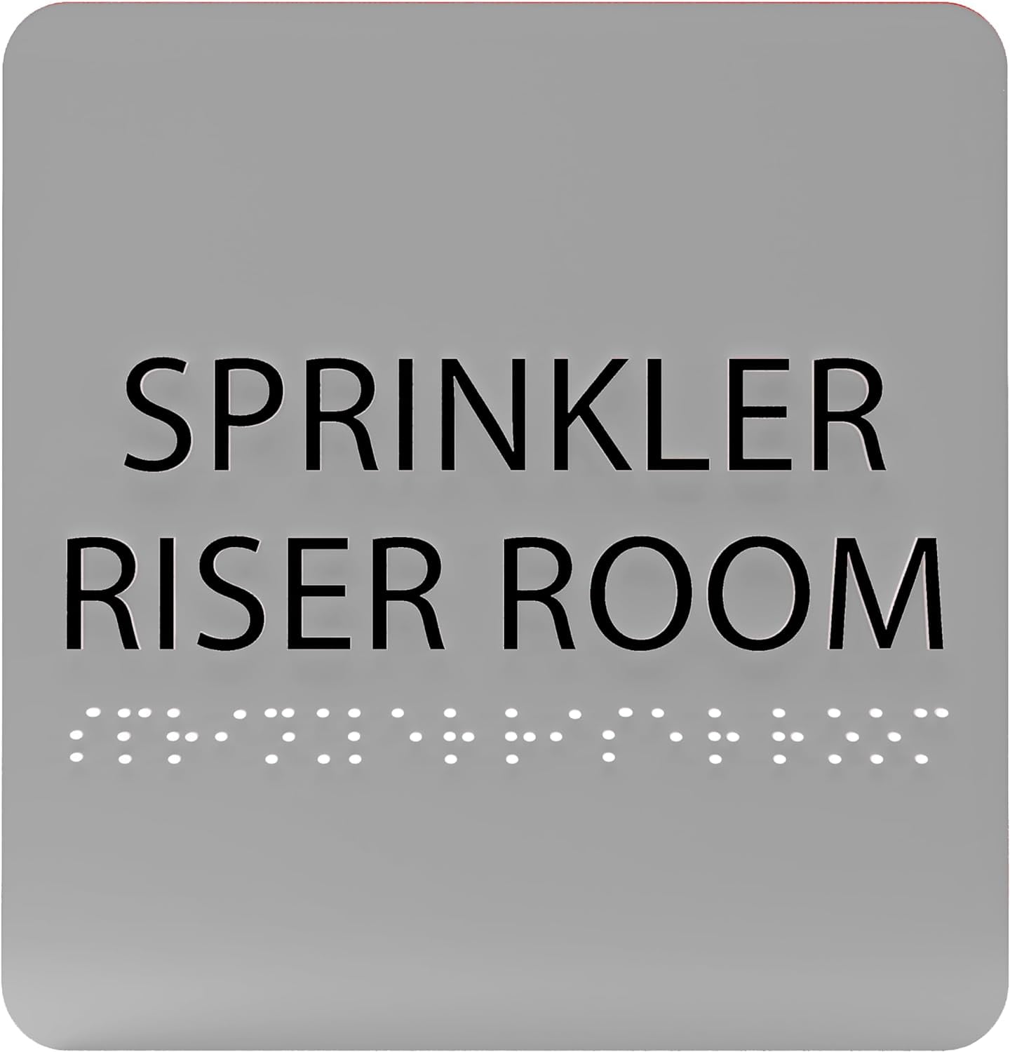 ADA CENTRAL SIGNS - 6" X6" Sprinkler Riser Room Sign - ADA Compliant ...