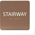 ADA CENTRAL SIGNS - 6" X6" Stairway Sign - ADA Compliant Tactile ...