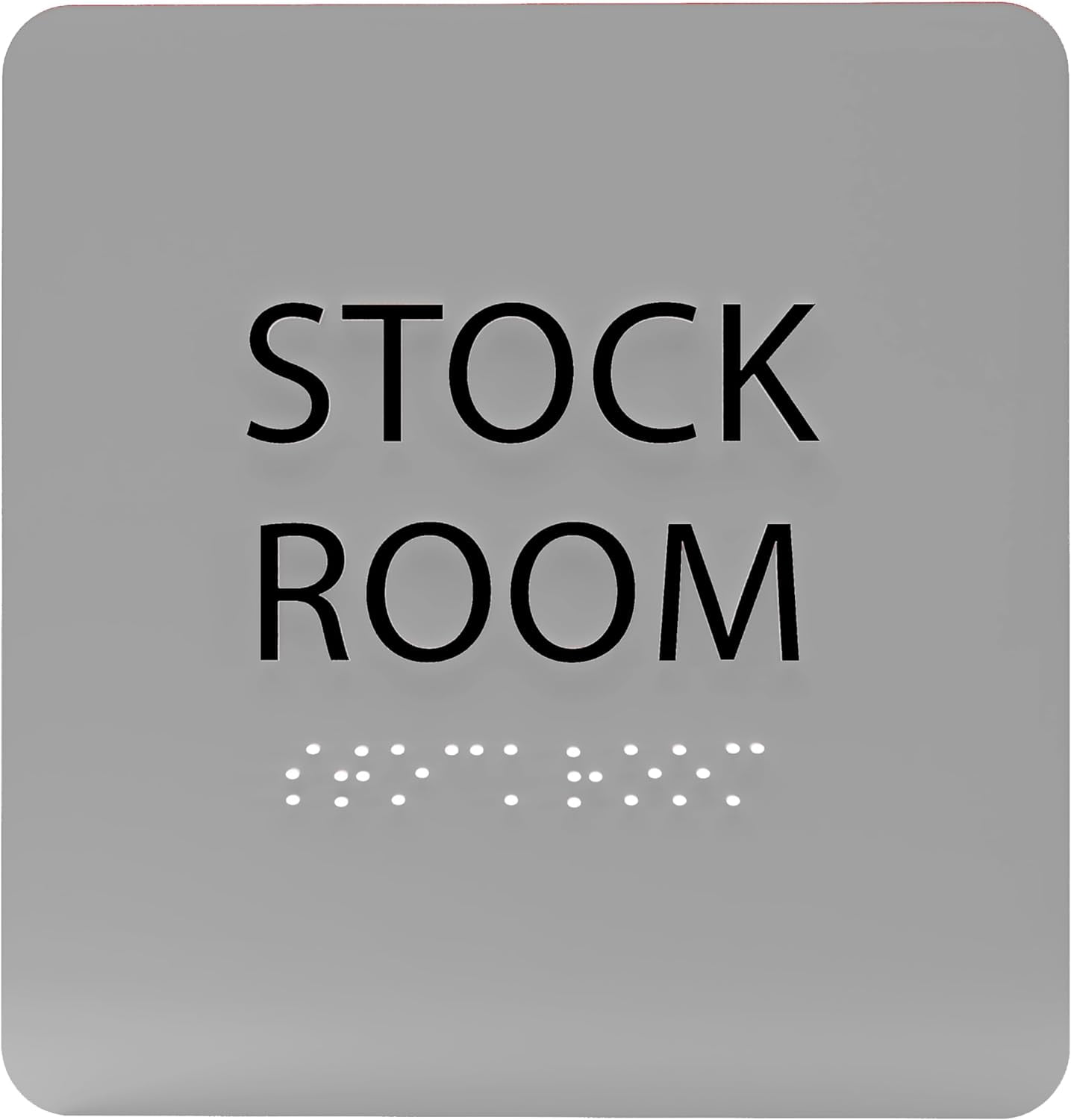 ADA CENTRAL SIGNS - 6" X6" Stock Room Sign - ADA Compliant Tactile ...