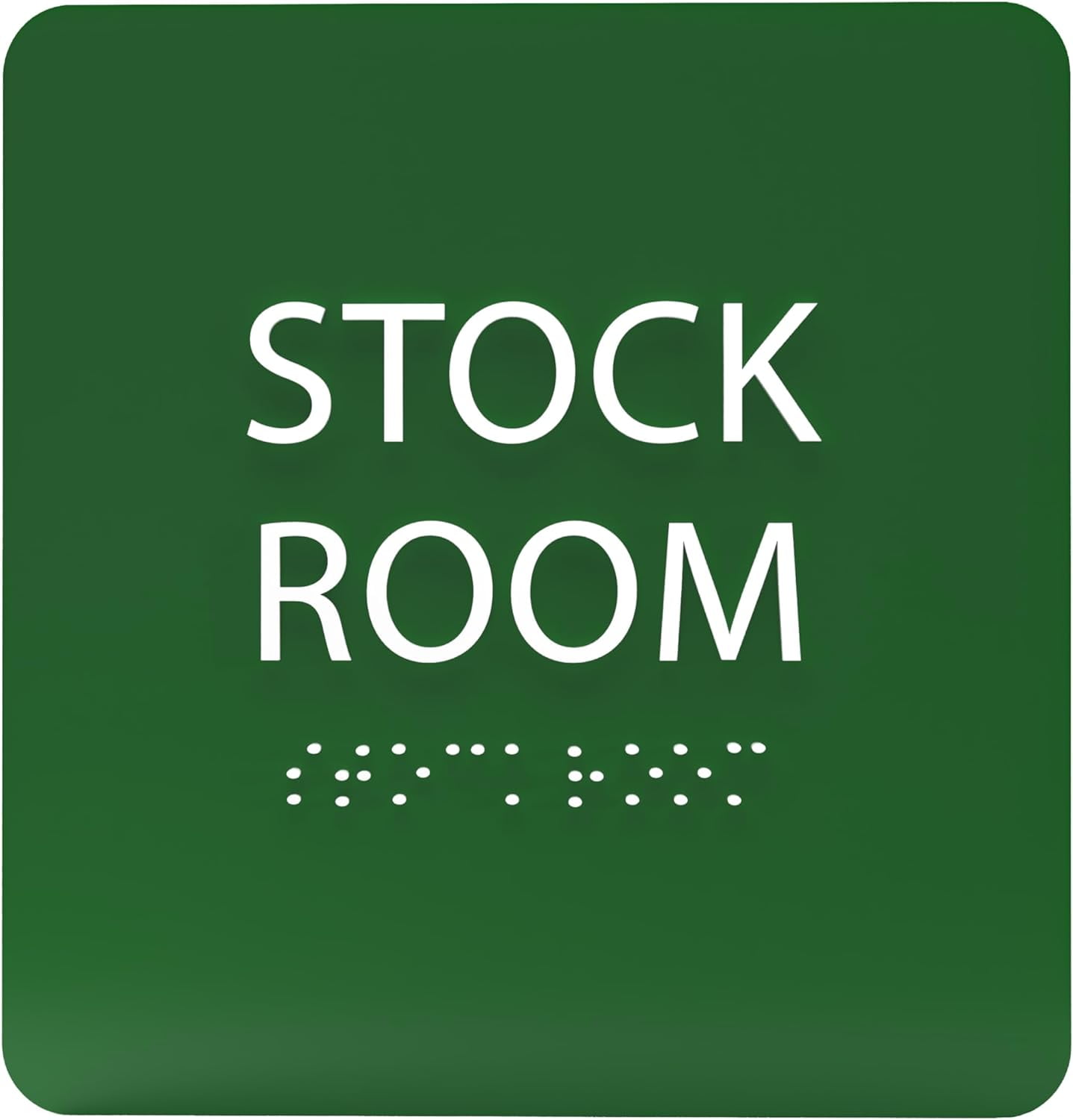 ADA CENTRAL SIGNS - 6" X6" Stock Room Sign - ADA Compliant Tactile ...