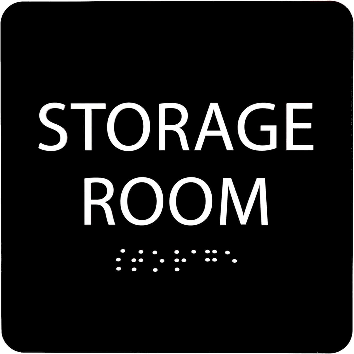 ADA CENTRAL SIGNS - 6" X6" Storage Room Sign- ADA Compliant Tactile ...
