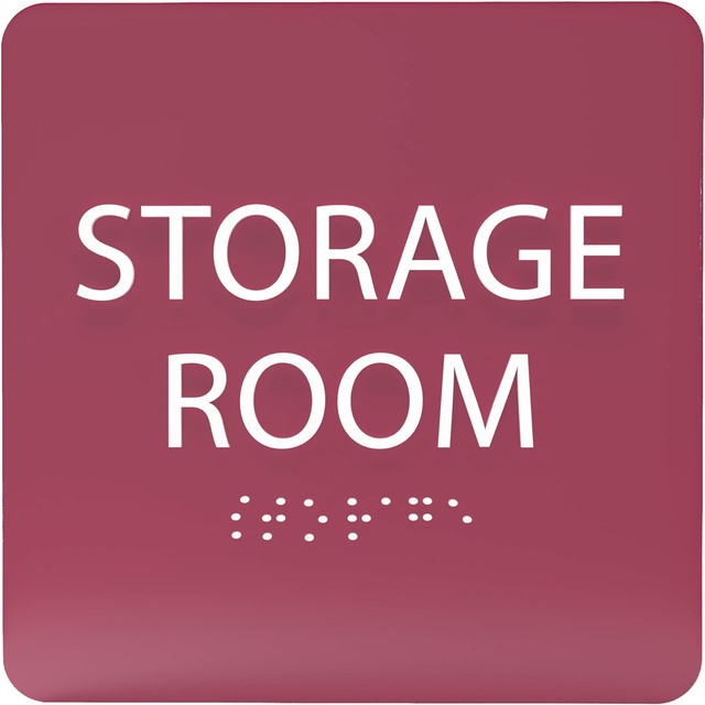 ADA CENTRAL SIGNS - 6" X6" Storage Room Sign- ADA Compliant Tactile ...