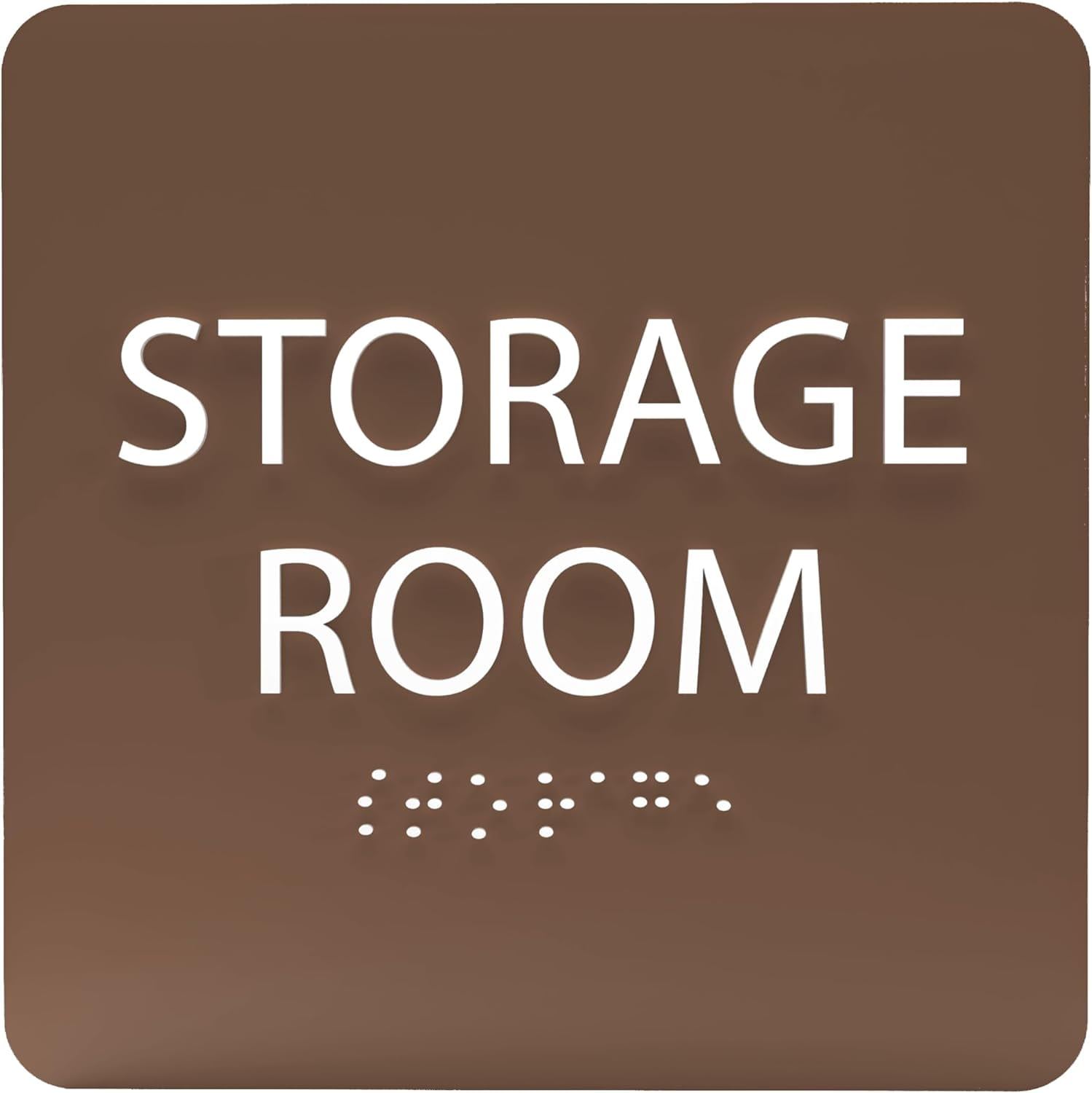 ADA CENTRAL SIGNS - 6" X6" Storage Room Sign- ADA Compliant Tactile ...