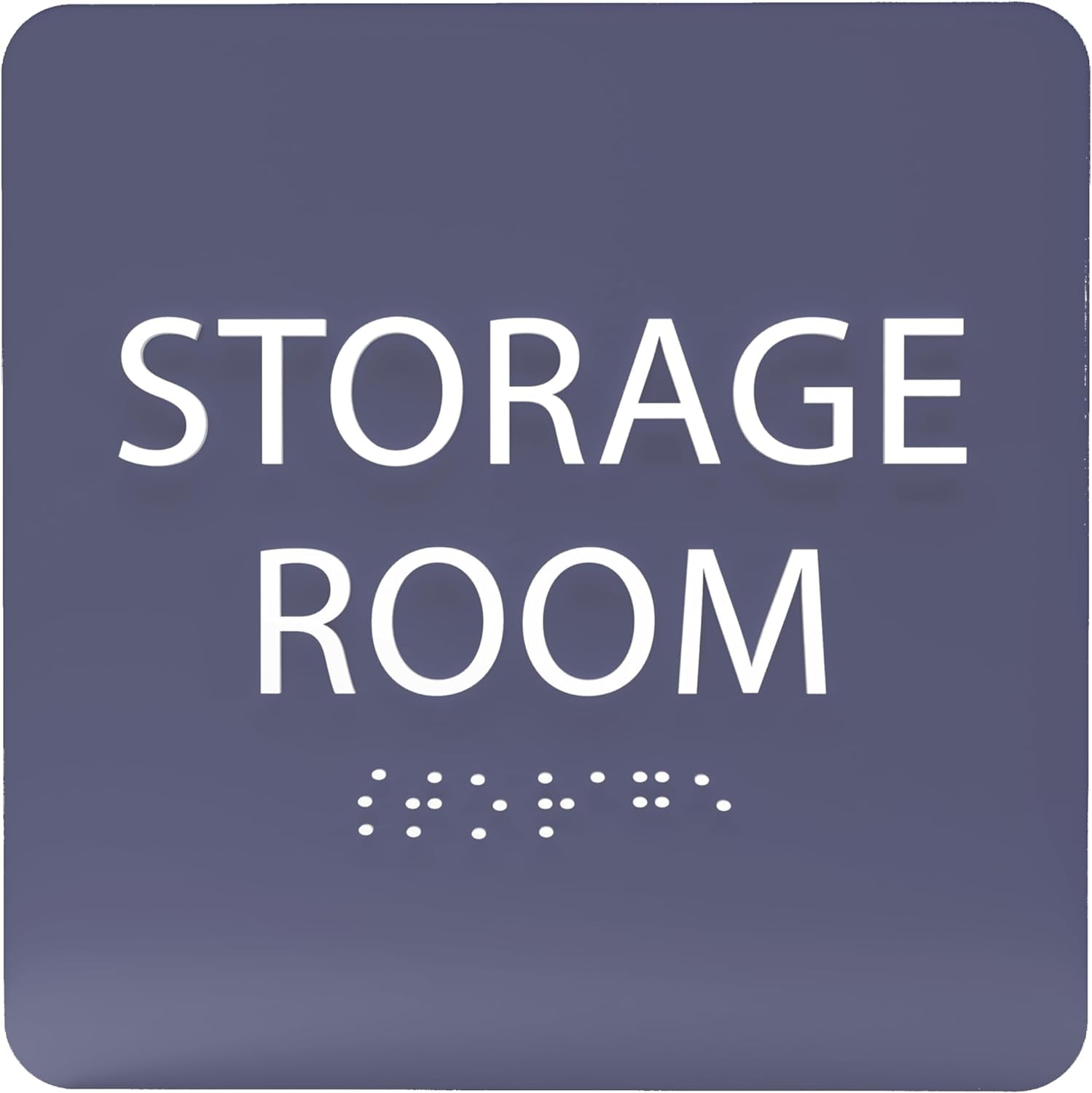 ADA CENTRAL SIGNS - 6" X6" Storage Room Sign- ADA Compliant Tactile ...