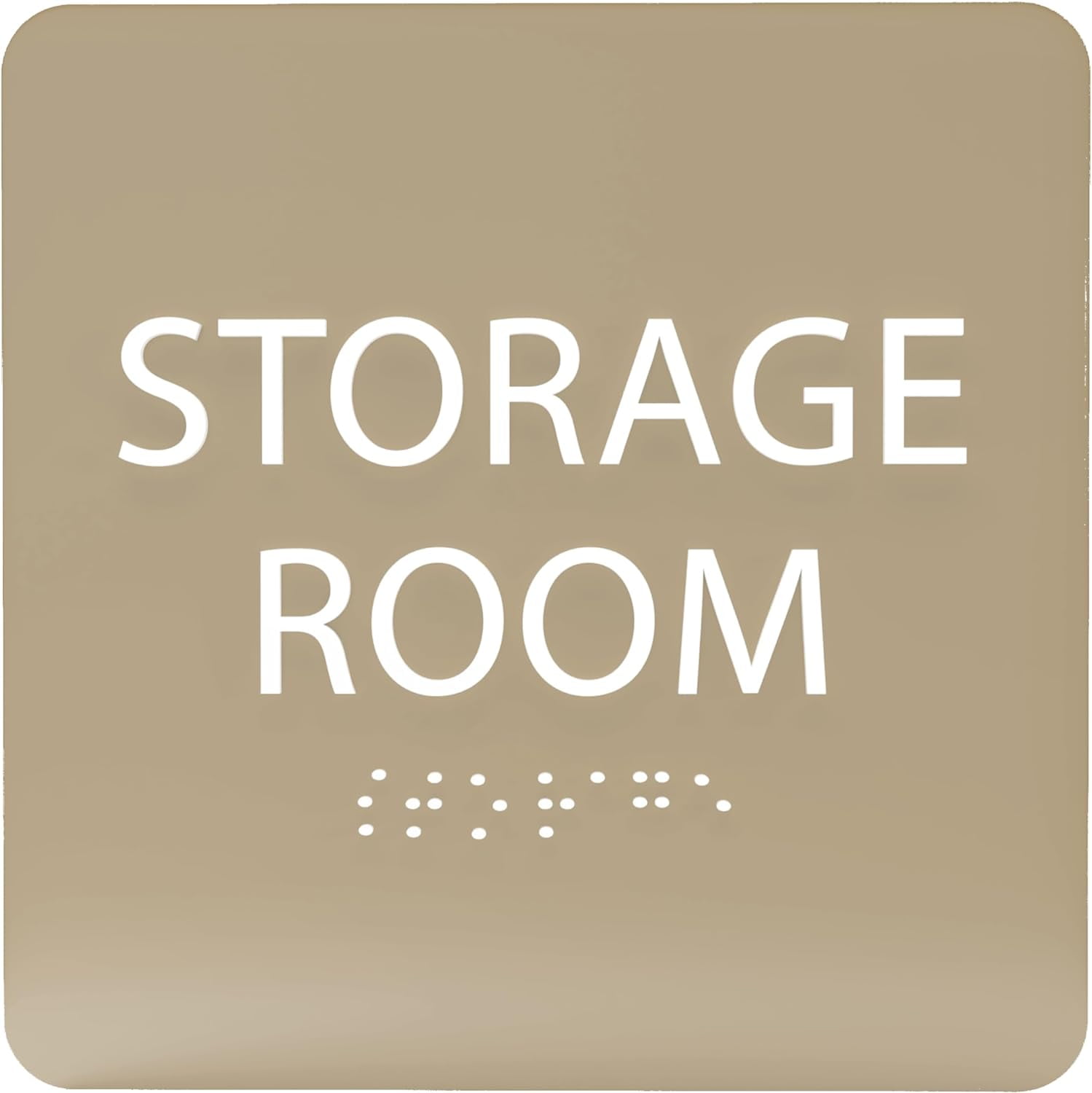 ADA CENTRAL SIGNS - 6" X6" Storage Room Sign- ADA Compliant Tactile ...