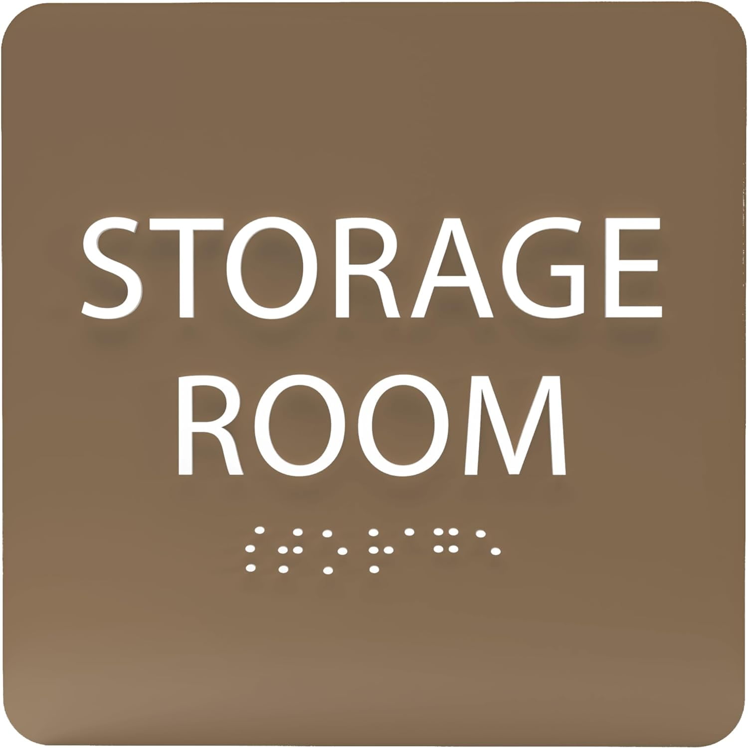 ADA CENTRAL SIGNS - 6" X6" Storage Room Sign- ADA Compliant Tactile ...