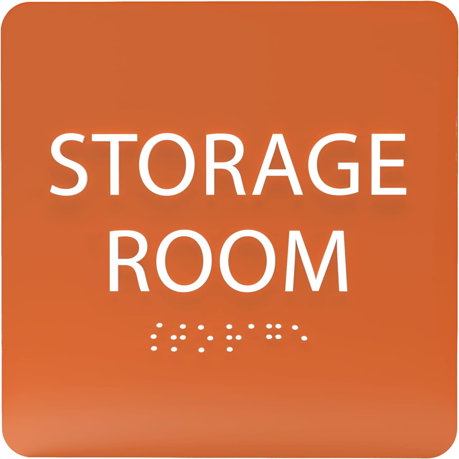 ADA CENTRAL SIGNS - 6" X6" Storage Room Sign- ADA Compliant Tactile ...