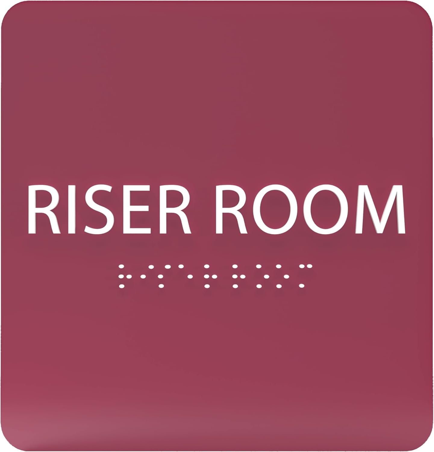 ADA CENTRAL SIGNS - 6" X6" Trash Room Sign - ADA Compliant Tactile ...
