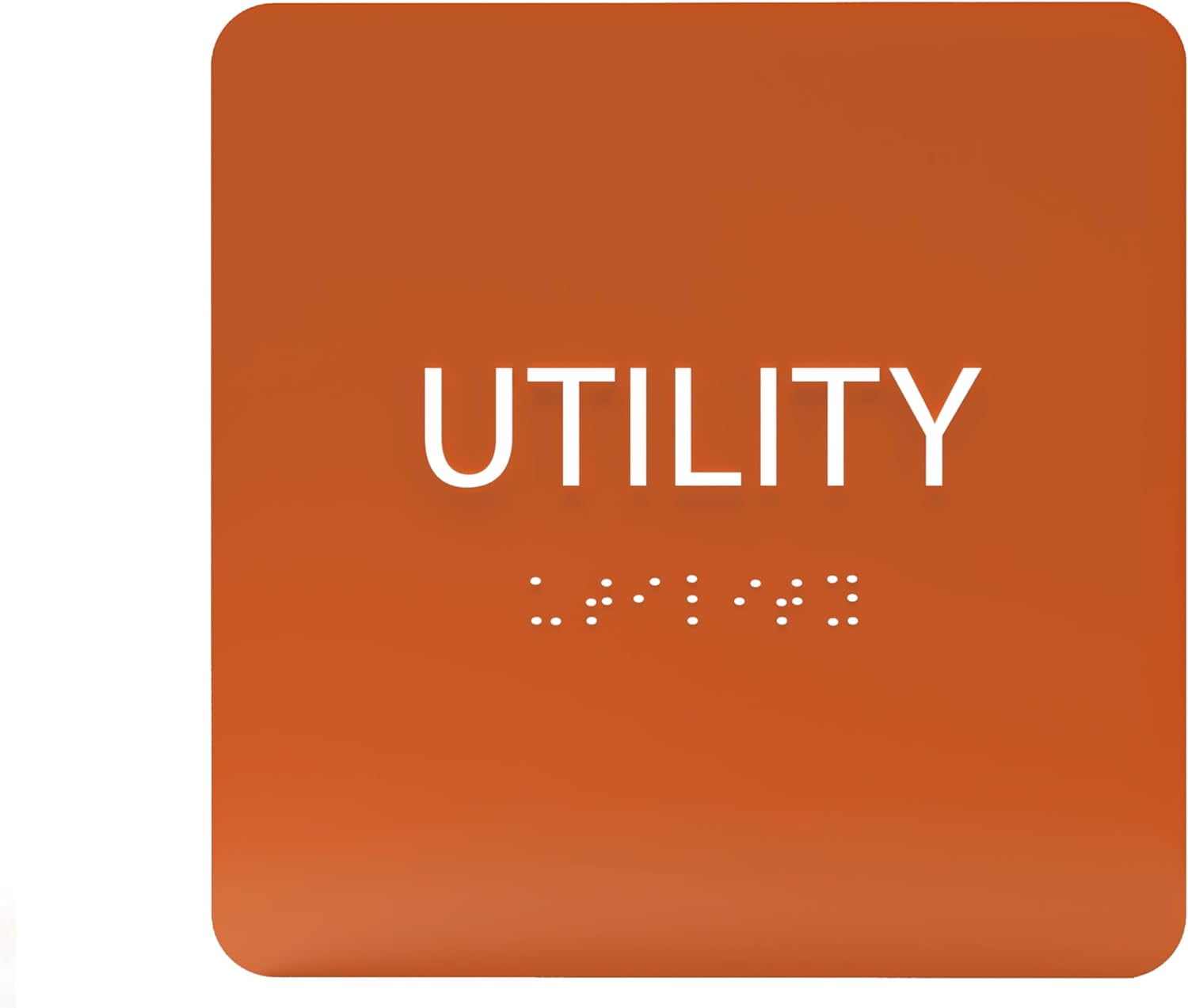 ADA CENTRAL SIGNS - 6" X6" Utility Sign - ADA Compliant Tactile ...