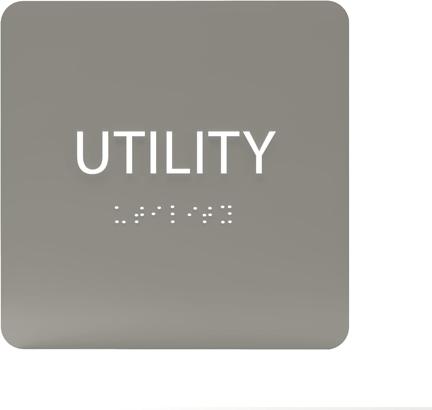 ADA CENTRAL SIGNS - 6" X6" Utility Sign - ADA Compliant Tactile ...