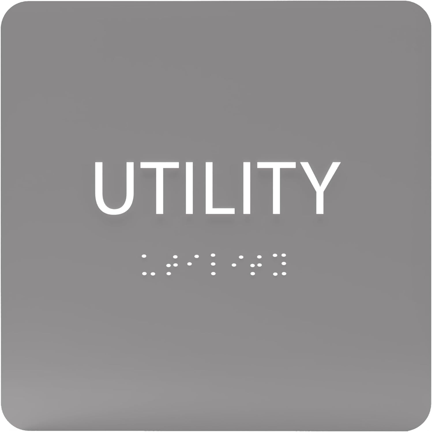 ADA CENTRAL SIGNS - 6" X6" Utility Sign - ADA Compliant Tactile ...