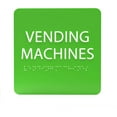 ADA CENTRAL SIGNS - 6" X6" Vending Machines Sign - ADA Compliant ...