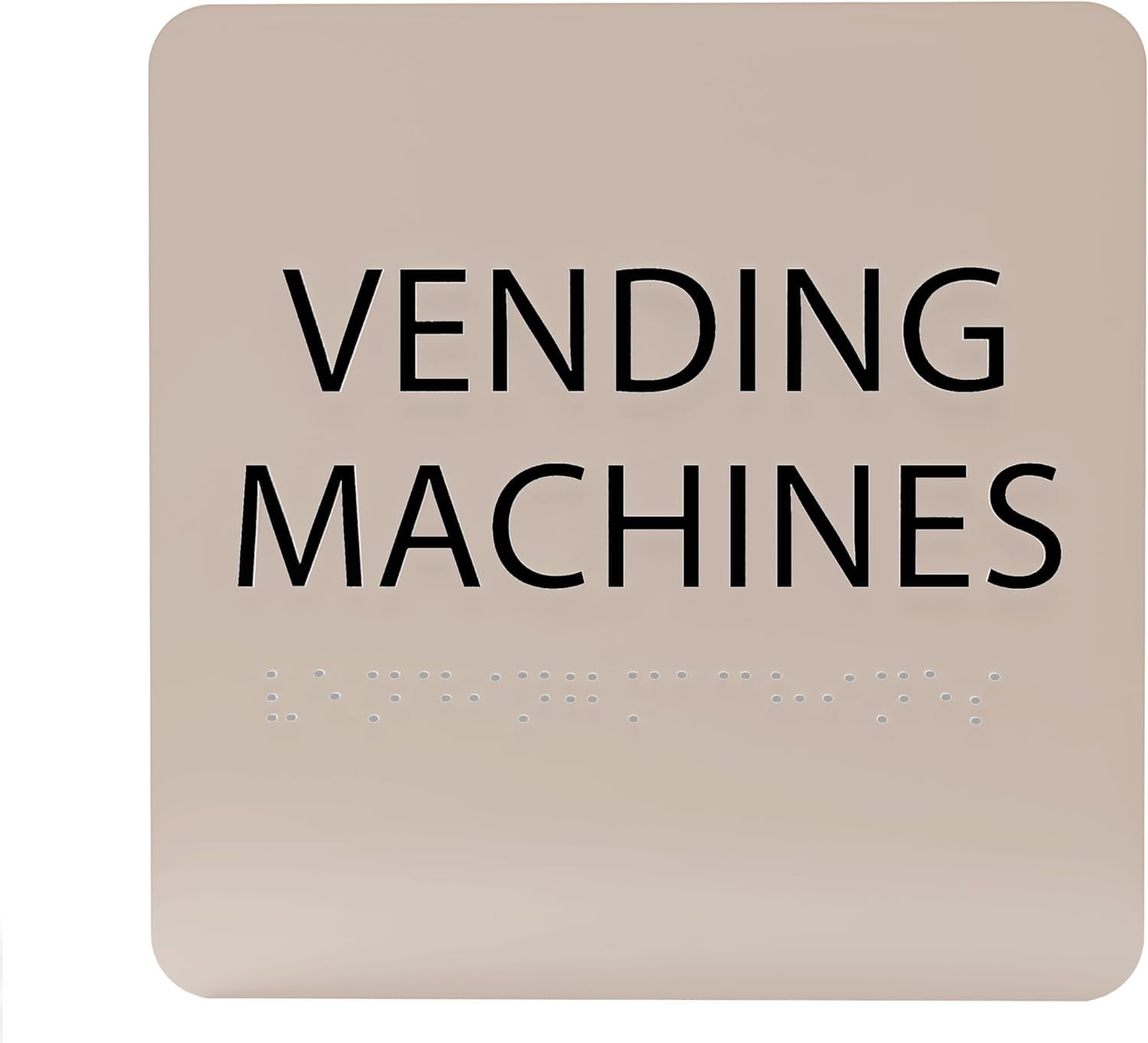 ADA CENTRAL SIGNS - 6" X6" Vending Machines Sign - ADA Compliant ...