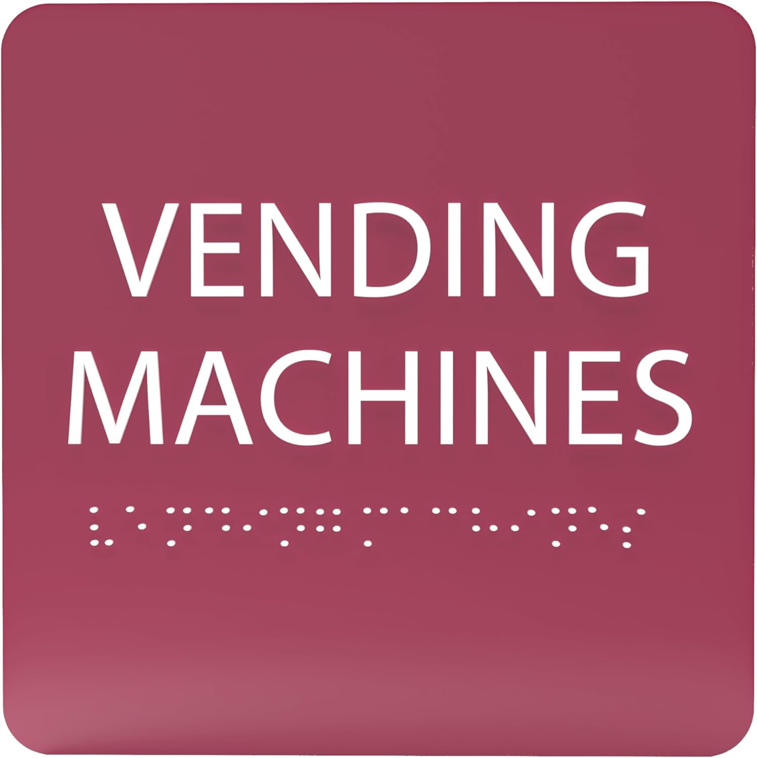 ADA CENTRAL SIGNS - 6" X6" Vending Machines Sign - ADA Compliant ...
