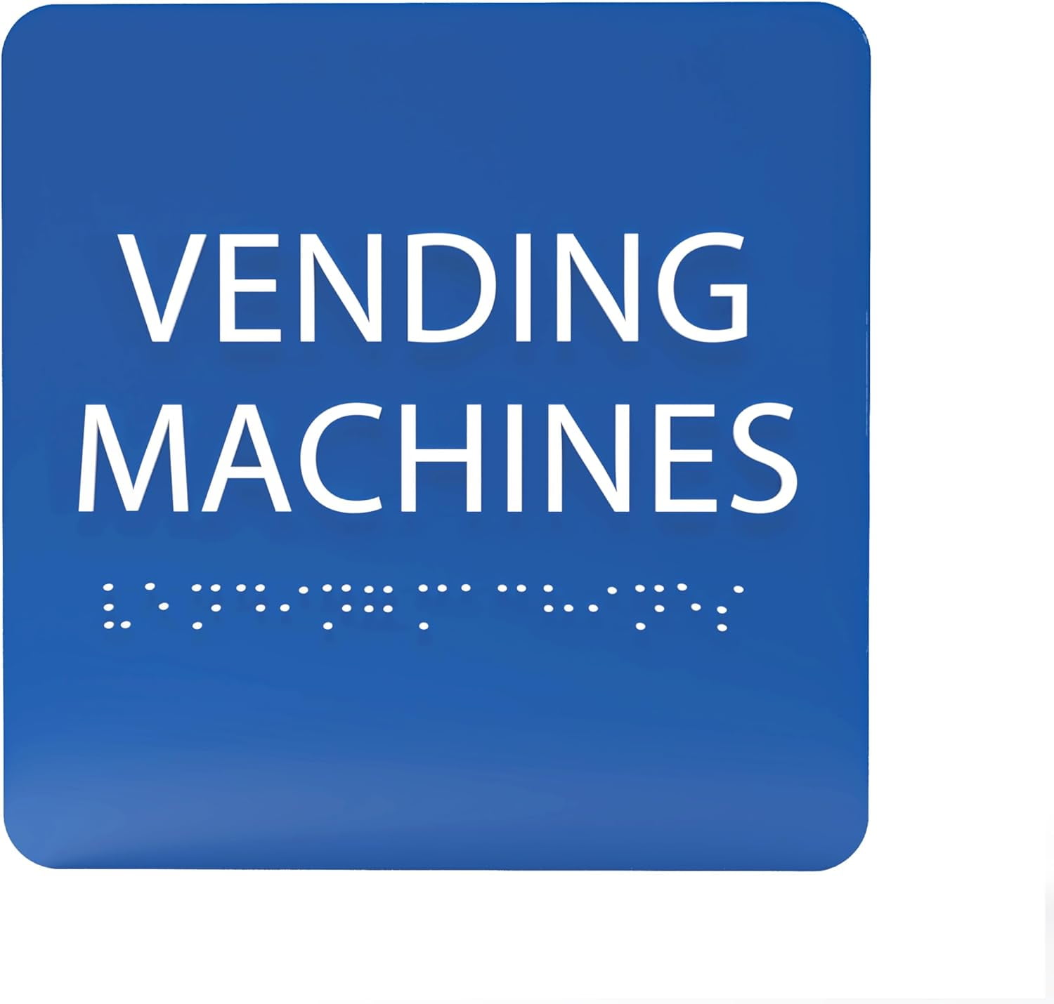 ADA CENTRAL SIGNS - 6" X6" Vending Machines Sign - ADA Compliant ...